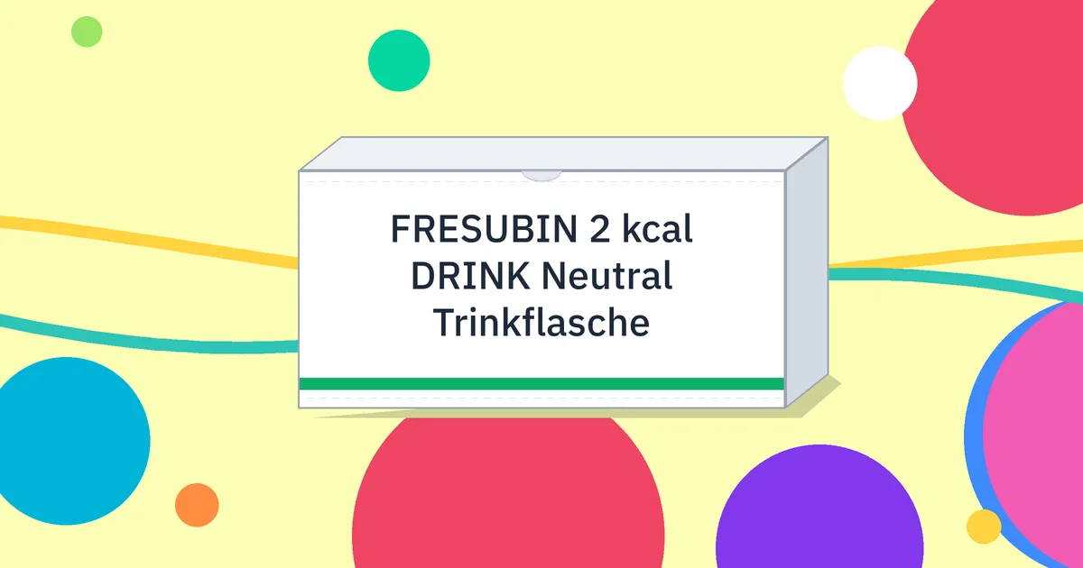 Symbolbild: Packung mit der Aufschrift FRESUBIN 2 kcal DRINK Neutral Trinkflasche (PZN 19750703) – Verfügbarkeit und Bezug in Apotheken in Frankfurt am Main