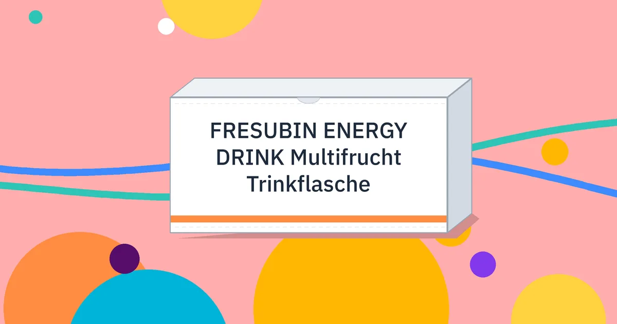 Symbolbild: Packung mit der Aufschrift FRESUBIN ENERGY DRINK Multifrucht Trinkflasche (PZN 02173213) – Verfügbarkeit und Bezug in Apotheken in Frankfurt am Main