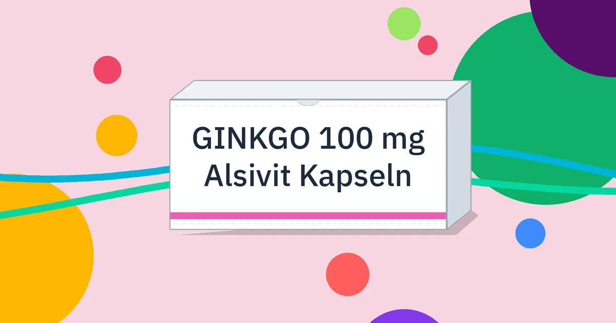 Symbolbild: Packung mit der Aufschrift GINKGO 100 mg Alsivit Kapseln (PZN 05350207) – Verfügbarkeit und Bezug in Apotheken in Frankfurt am Main