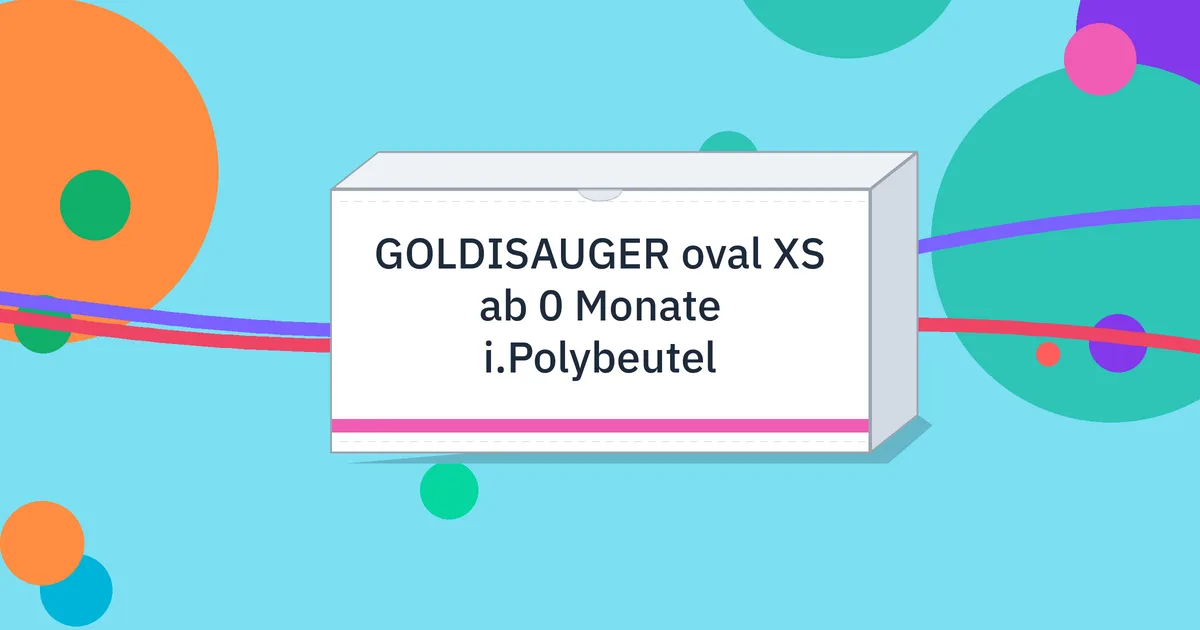 Symbolbild: Packung mit der Aufschrift GOLDISAUGER oval XS ab 0 Monate i.Polybeutel (PZN 12543071) – Verfügbarkeit und Bezug in Apotheken in Frankfurt am Main