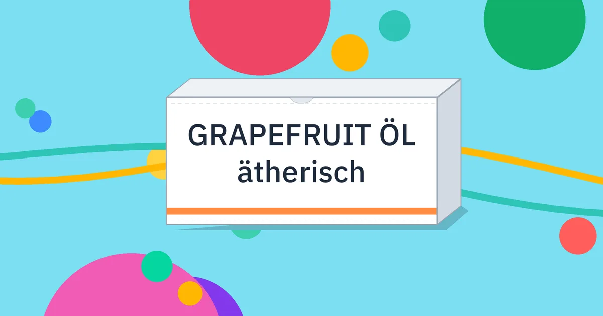 Symbolbild: Packung mit der Aufschrift GRAPEFRUIT ÖL ätherisch (PZN 01217730) – Verfügbarkeit und Bezug in Apotheken in Frankfurt am Main