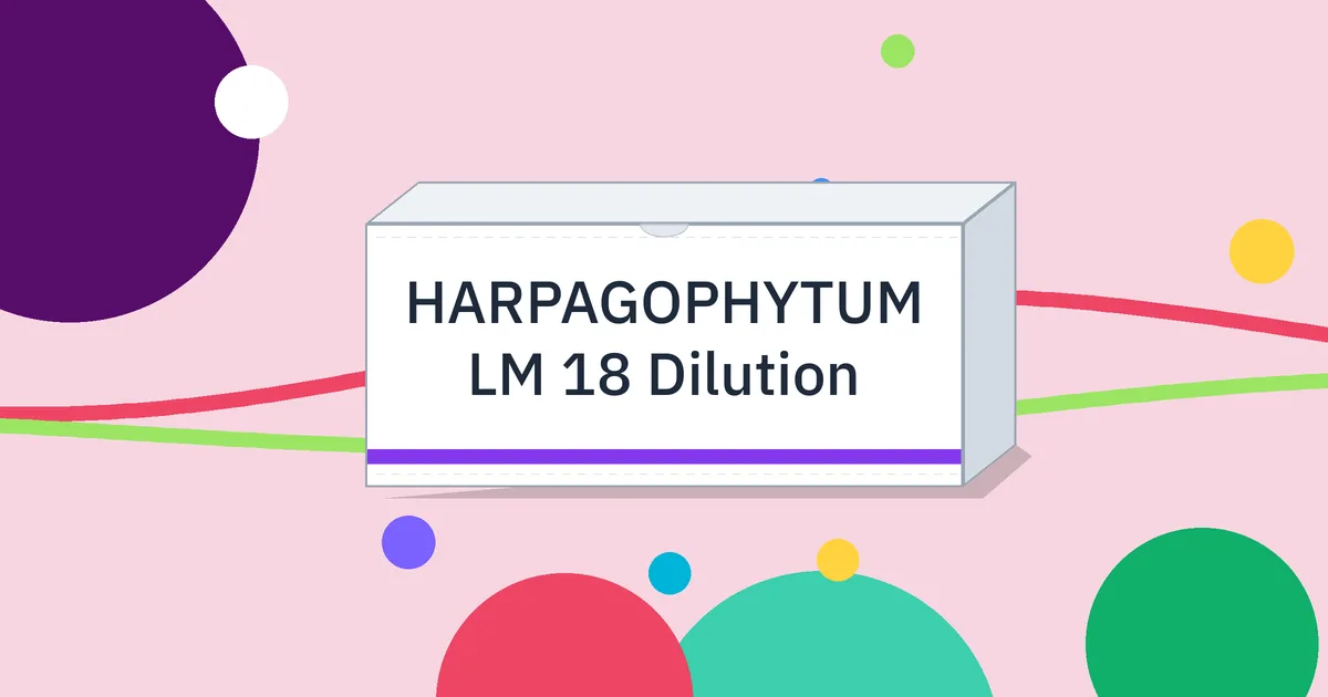 Symbolbild: Packung mit der Aufschrift HARPAGOPHYTUM LM 18 Dilution (PZN 13550771) – Verfügbarkeit und Bezug in Apotheken in Frankfurt am Main