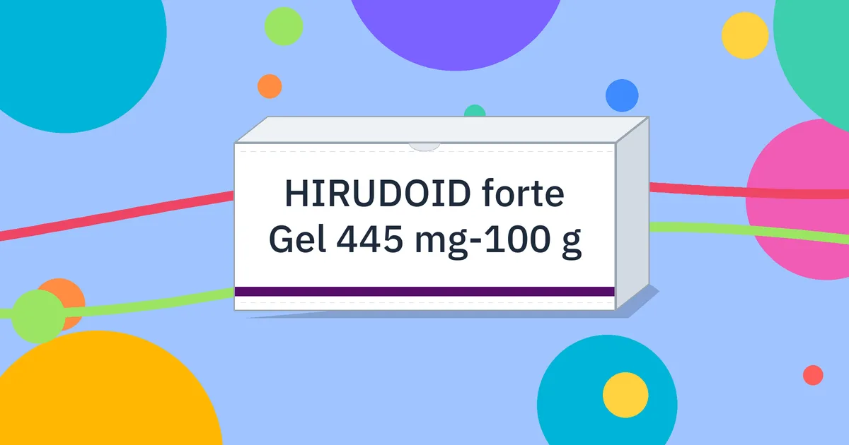 Symbolbild: Packung mit der Aufschrift HIRUDOID forte Gel 445 mg-100 g (PZN 06626628) – Verfügbarkeit und Bezug in Apotheken in Frankfurt am Main