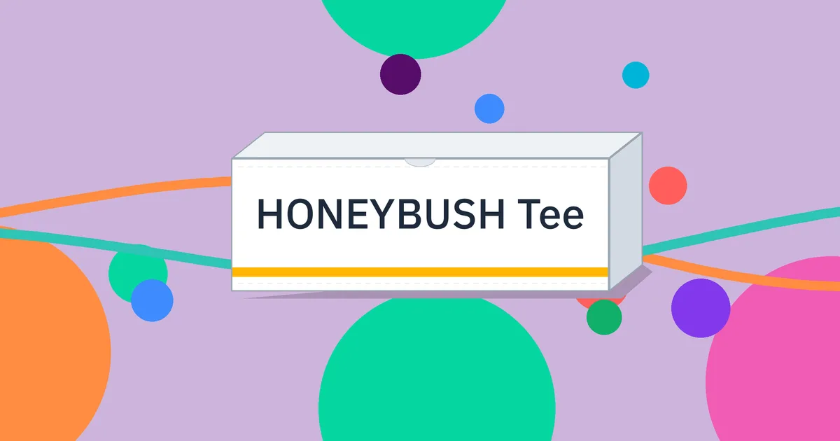 Symbolbild: Packung mit der Aufschrift HONEYBUSH Tee (PZN 00988891) – Verfügbarkeit und Bezug in Apotheken in Frankfurt am Main