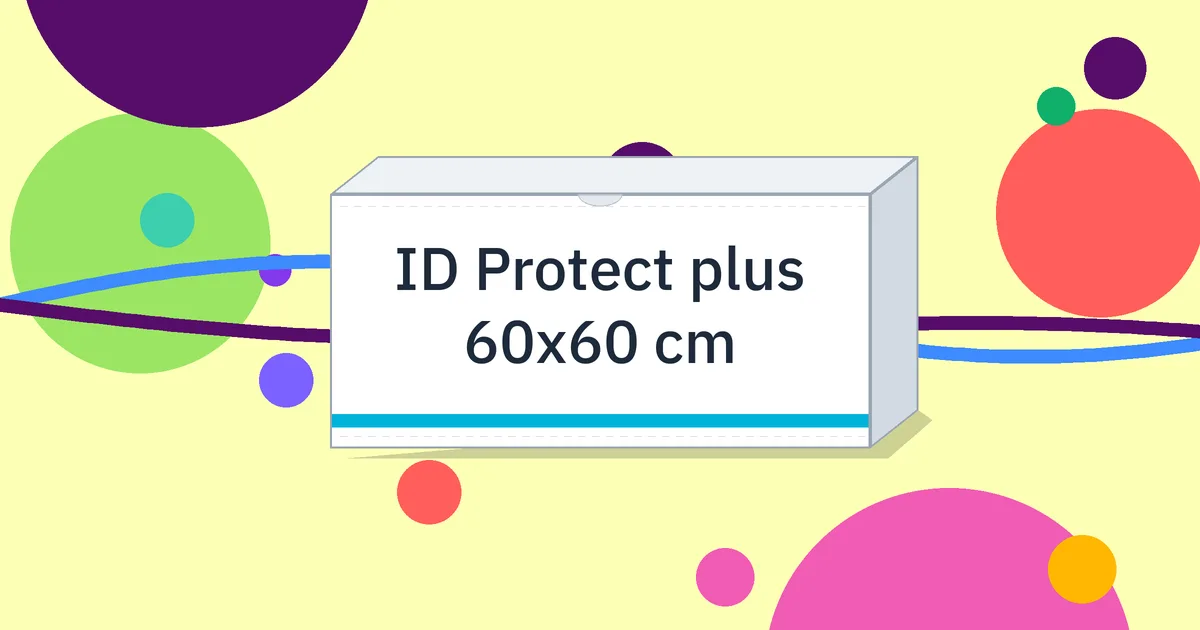Symbolbild: Packung mit der Aufschrift ID Protect plus 60x60 cm (PZN 14281238) – Verfügbarkeit und Bezug in Apotheken in Frankfurt am Main