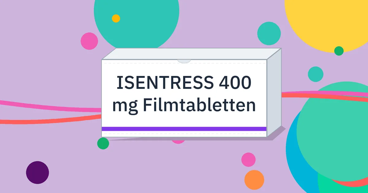 Symbolbild: Packung mit der Aufschrift ISENTRESS 400 mg Filmtabletten (PZN 10230712) – Verfügbarkeit und Bezug in Apotheken in Frankfurt am Main