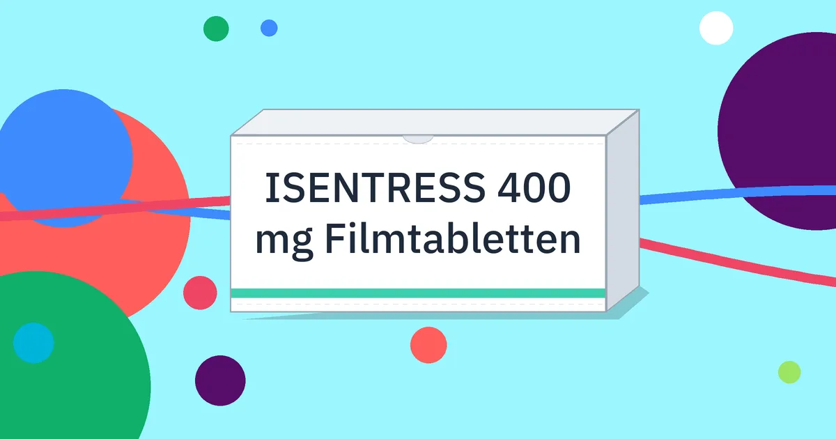 Symbolbild: Packung mit der Aufschrift ISENTRESS 400 mg Filmtabletten (PZN 12516878) – Verfügbarkeit und Bezug in Apotheken in Frankfurt am Main