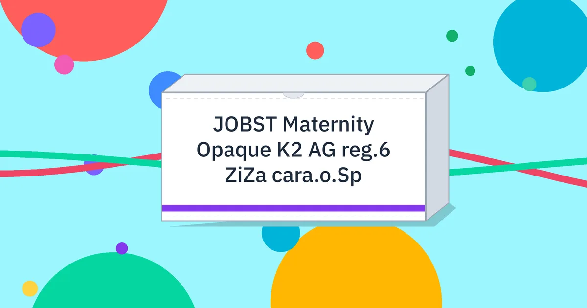 Symbolbild: Packung mit der Aufschrift JOBST Maternity Opaque K2 AG reg.6 ZiZa cara.o.Sp (PZN 15851146) – Verfügbarkeit und Bezug in Apotheken in Frankfurt am Main