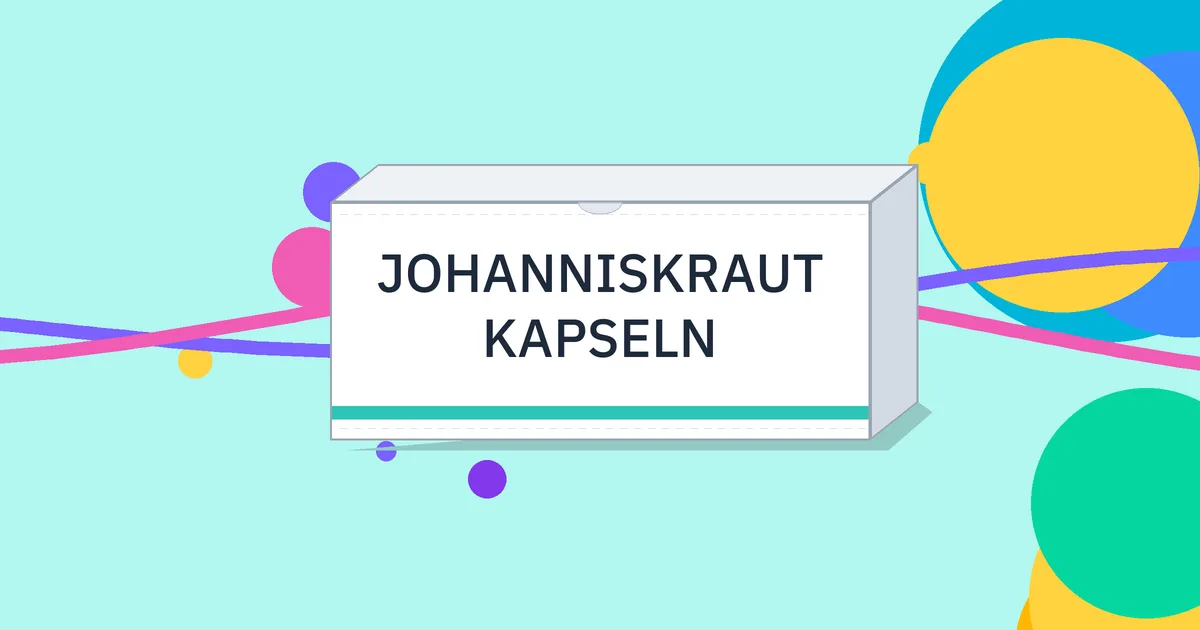 Symbolbild: Packung mit der Aufschrift JOHANNISKRAUT KAPSELN (PZN 14418890) – Verfügbarkeit und Bezug in Apotheken in Frankfurt am Main