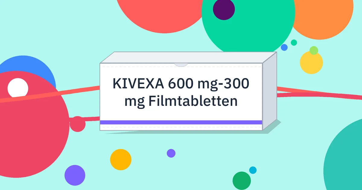 Symbolbild: Packung mit der Aufschrift KIVEXA 600 mg-300 mg Filmtabletten (PZN 00462309) – Verfügbarkeit und Bezug in Apotheken in Frankfurt am Main
