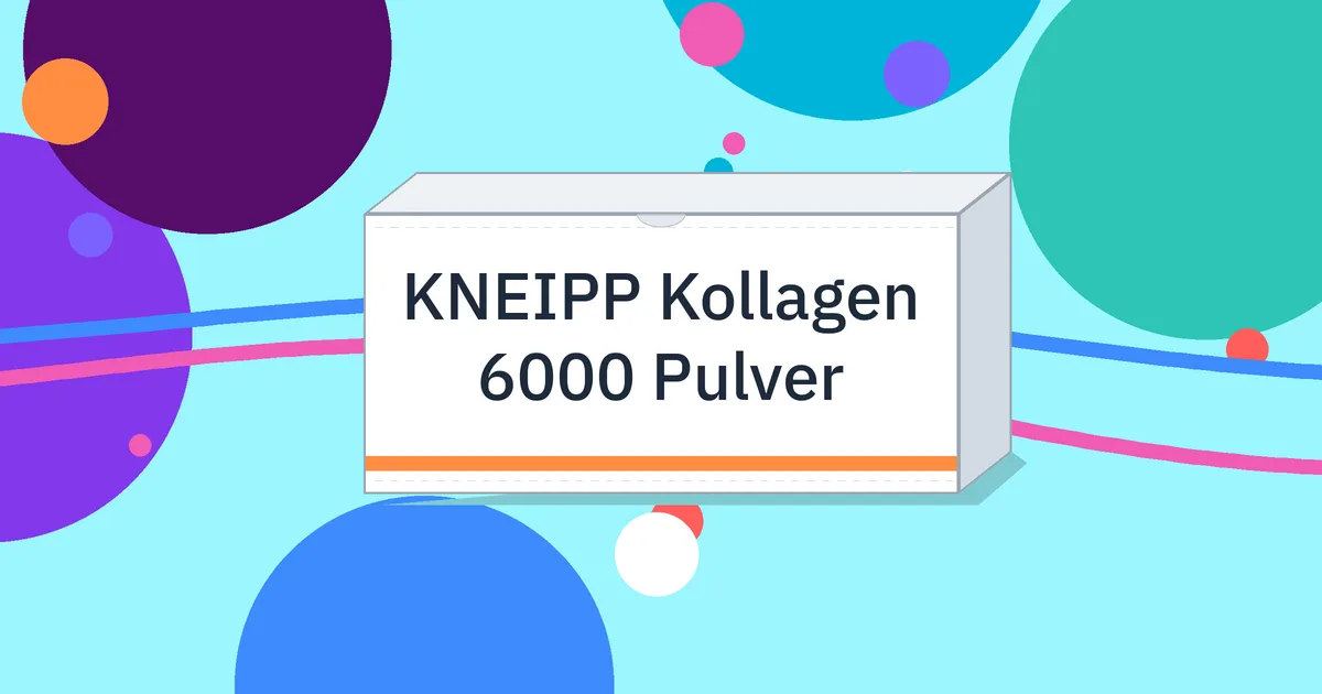 Symbolbild: Packung mit der Aufschrift KNEIPP Kollagen 6000 Pulver (PZN 18099418) – Verfügbarkeit und Bezug in Apotheken in Frankfurt am Main