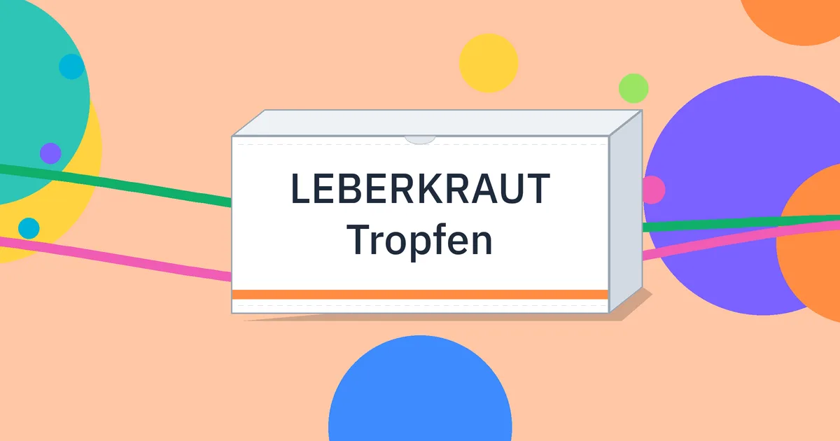 Symbolbild: Packung mit der Aufschrift LEBERKRAUT Tropfen (PZN 18439587) – Verfügbarkeit und Bezug in Apotheken in Frankfurt am Main