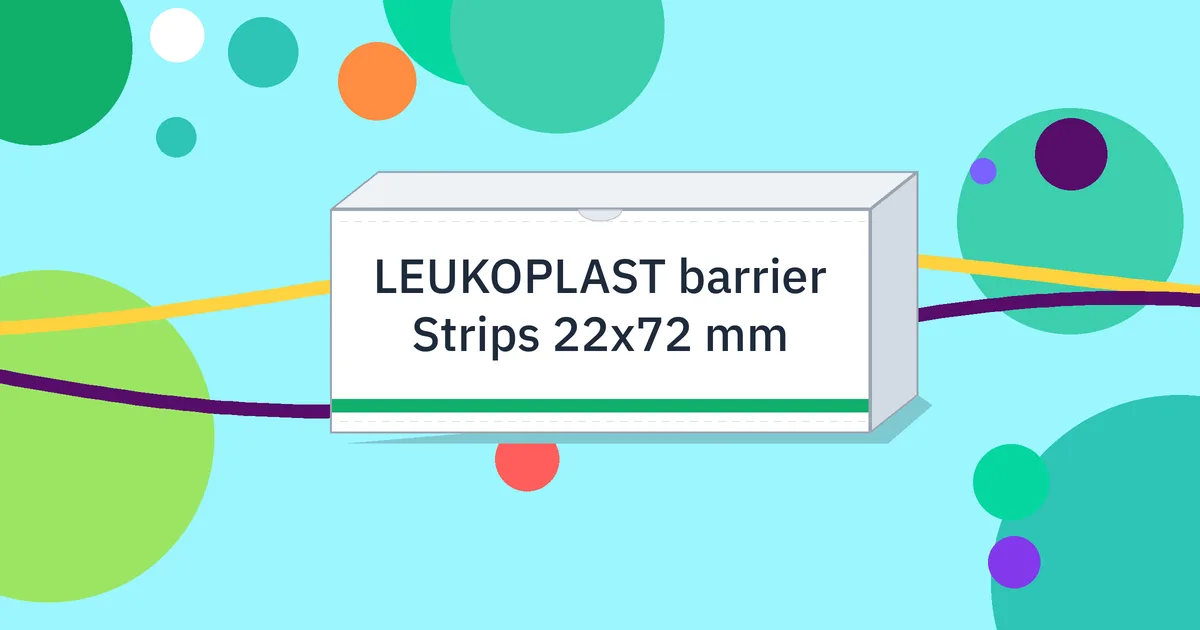 Symbolbild: Packung mit der Aufschrift LEUKOPLAST barrier Strips 22x72 mm (PZN 14219676) – Verfügbarkeit und Bezug in Apotheken in Frankfurt am Main