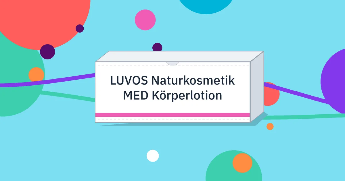 Symbolbild: Packung mit der Aufschrift LUVOS Naturkosmetik MED Körperlotion (PZN 11017630) – Verfügbarkeit und Bezug in Apotheken in Frankfurt am Main