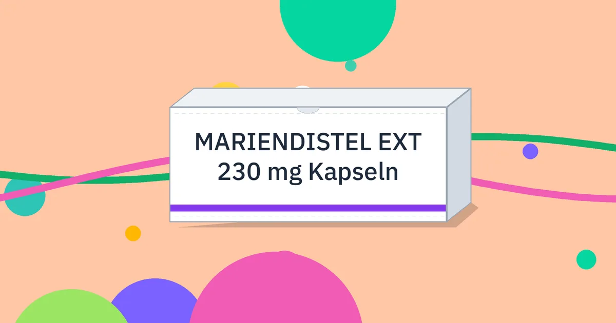 Symbolbild: Packung mit der Aufschrift MARIENDISTEL EXT 230 mg Kapseln (PZN 09463339) – Verfügbarkeit und Bezug in Apotheken in Frankfurt am Main