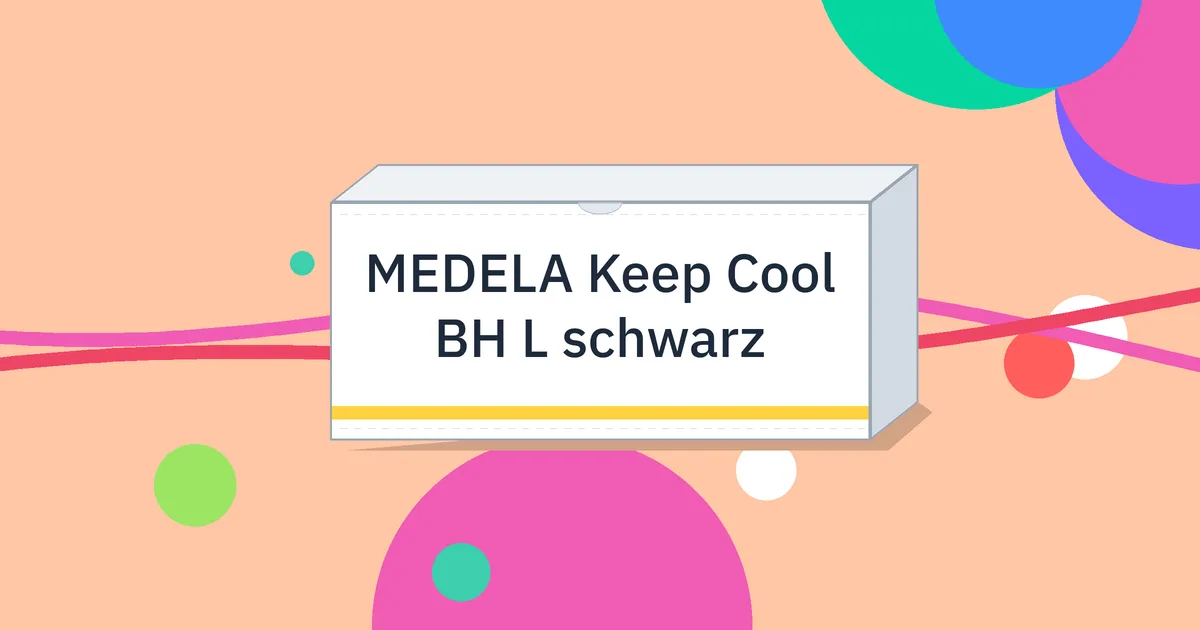 Symbolbild: Packung mit der Aufschrift MEDELA Keep Cool BH L schwarz (PZN 18269300) – Verfügbarkeit und Bezug in Apotheken in Frankfurt am Main