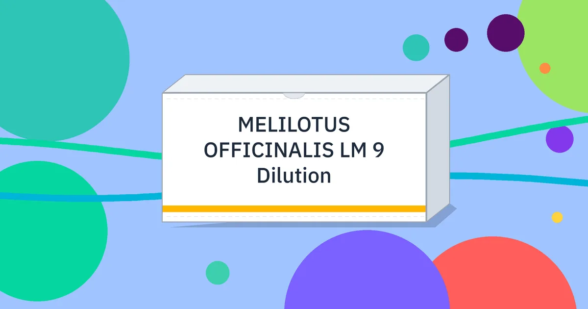 Symbolbild: Packung mit der Aufschrift MELILOTUS OFFICINALIS LM 9 Dilution (PZN 13602806) – Verfügbarkeit und Bezug in Apotheken in Frankfurt am Main