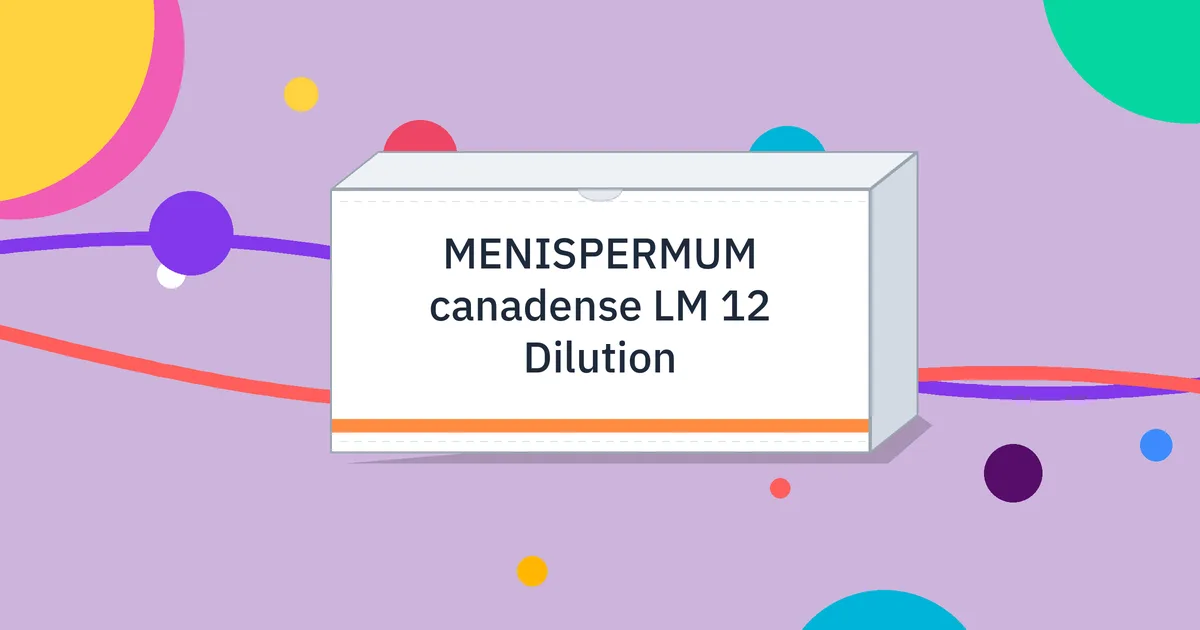 Symbolbild: Packung mit der Aufschrift MENISPERMUM canadense LM 12 Dilution (PZN 13603303) – Verfügbarkeit und Bezug in Apotheken in Frankfurt am Main