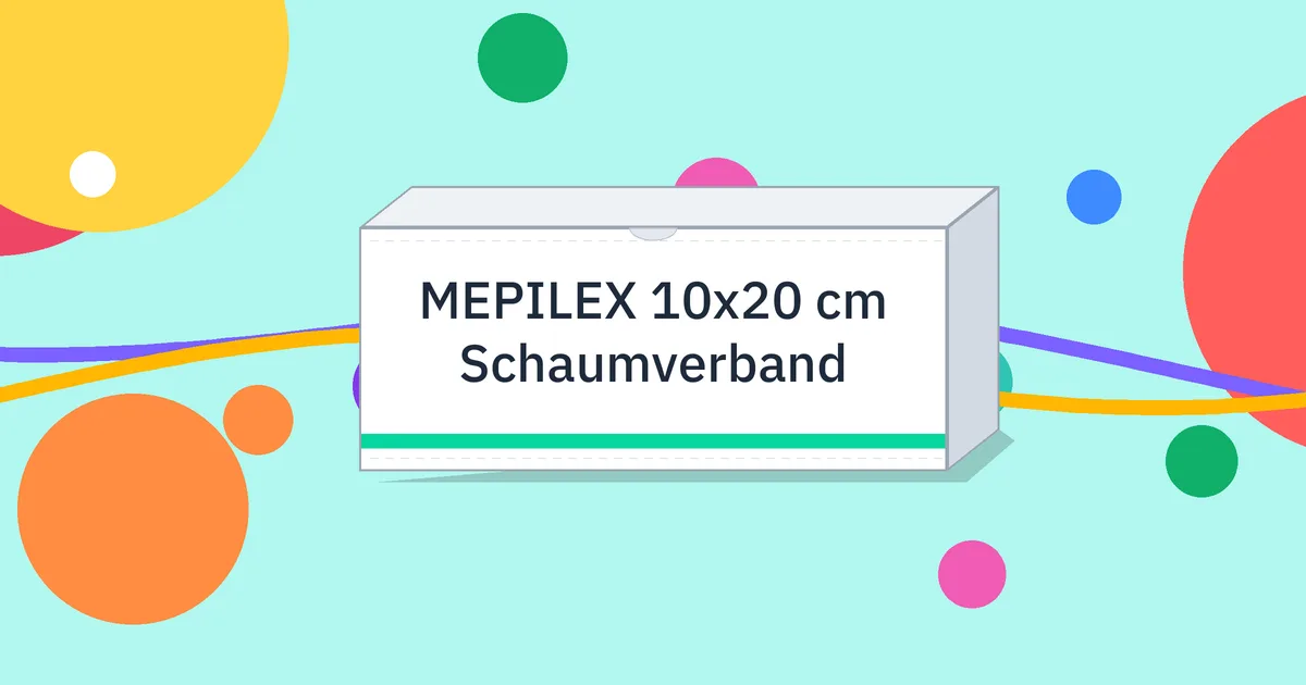 Symbolbild: Packung mit der Aufschrift MEPILEX 10x20 cm Schaumverband (PZN 19362059) – Verfügbarkeit und Bezug in Apotheken in Frankfurt am Main