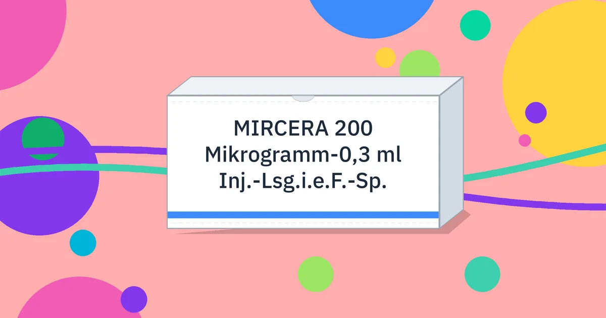 Symbolbild: Packung mit der Aufschrift MIRCERA 200 Mikrogramm-0,3 ml Inj.-Lsg.i.e.F.-Sp. (PZN 11240492) – Verfügbarkeit und Bezug in Apotheken in Frankfurt am Main