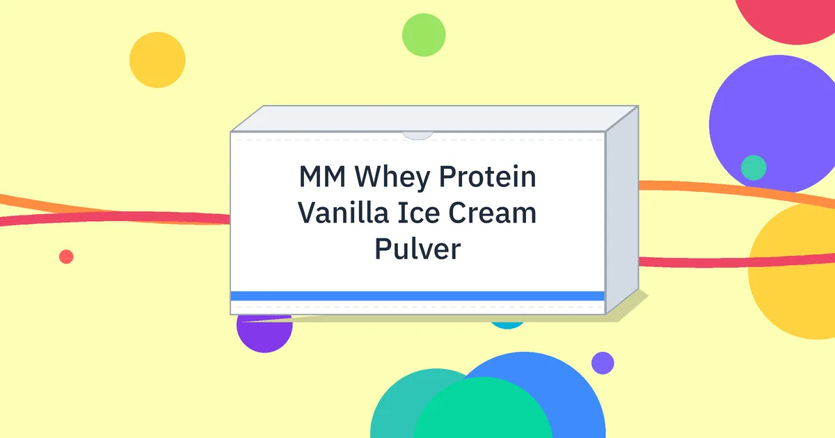 Symbolbild: Packung mit der Aufschrift MM Whey Protein Vanilla Ice Cream Pulver (PZN 17974284) – Verfügbarkeit und Bezug in Apotheken in Frankfurt am Main