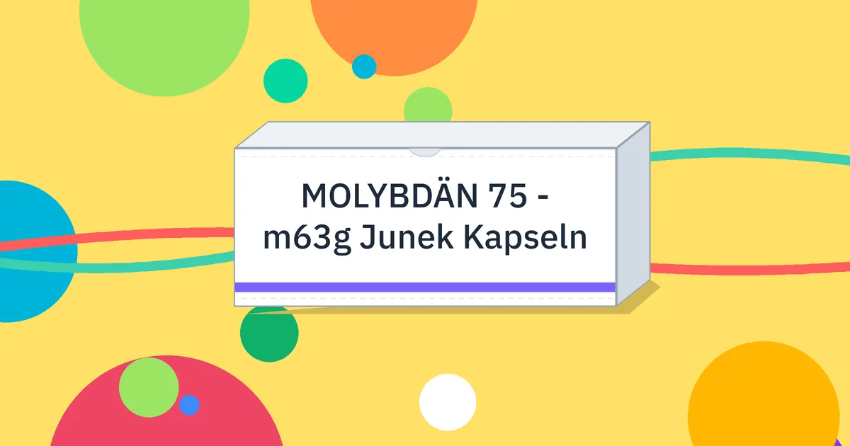 Symbolbild: Packung mit der Aufschrift MOLYBDÄN 75 -m63g Junek Kapseln (PZN 10053575) – Verfügbarkeit und Bezug in Apotheken in Frankfurt am Main