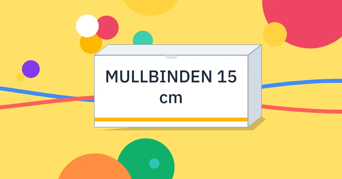 Symbolbild: Packung mit der Aufschrift MULLBINDEN 15 cm (PZN 01960222) – Verfügbarkeit und Bezug in Apotheken in Frankfurt am Main