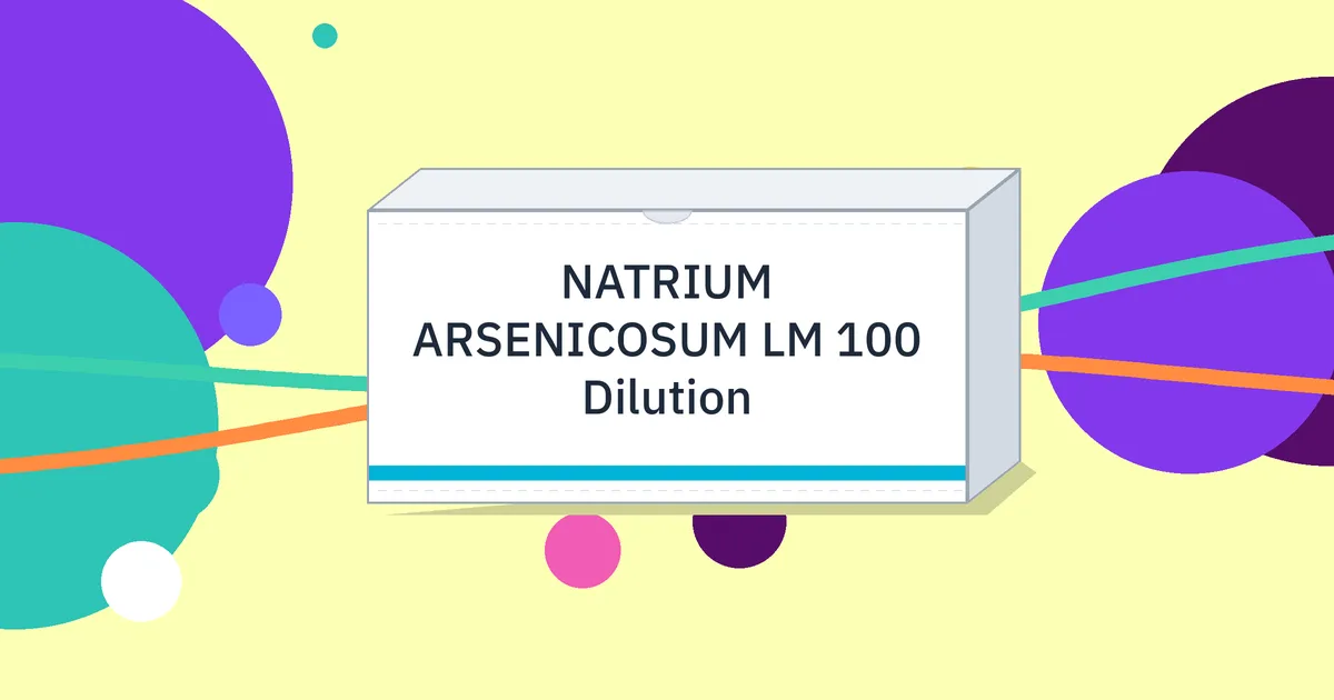 Symbolbild: Packung mit der Aufschrift NATRIUM ARSENICOSUM LM 100 Dilution (PZN 12959618) – Verfügbarkeit und Bezug in Apotheken in Frankfurt am Main