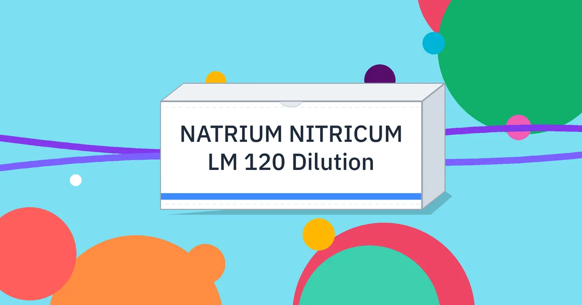 Symbolbild: Packung mit der Aufschrift NATRIUM NITRICUM LM 120 Dilution (PZN 12965961) – Verfügbarkeit und Bezug in Apotheken in Frankfurt am Main