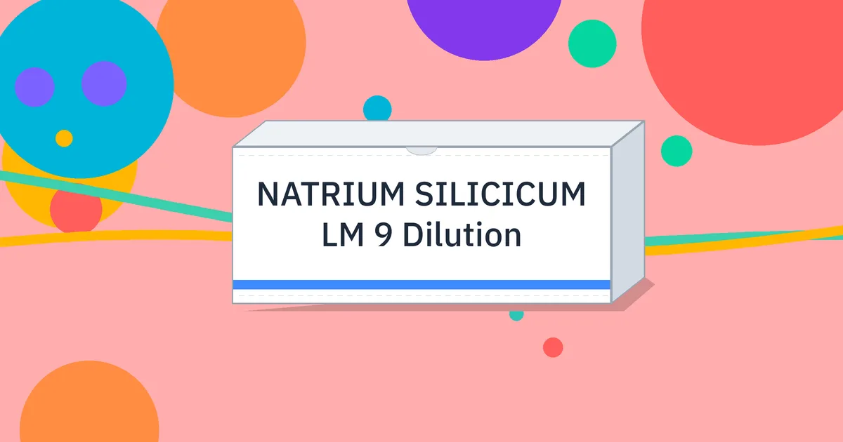 Symbolbild: Packung mit der Aufschrift NATRIUM SILICICUM LM 9 Dilution (PZN 12966819) – Verfügbarkeit und Bezug in Apotheken in Frankfurt am Main