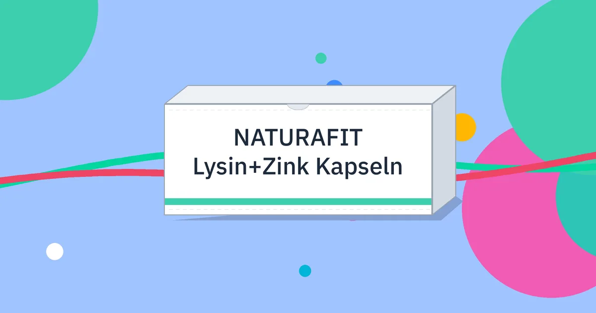 Symbolbild: Packung mit der Aufschrift NATURAFIT Lysin+Zink Kapseln (PZN 19787043) – Verfügbarkeit und Bezug in Apotheken in Frankfurt am Main
