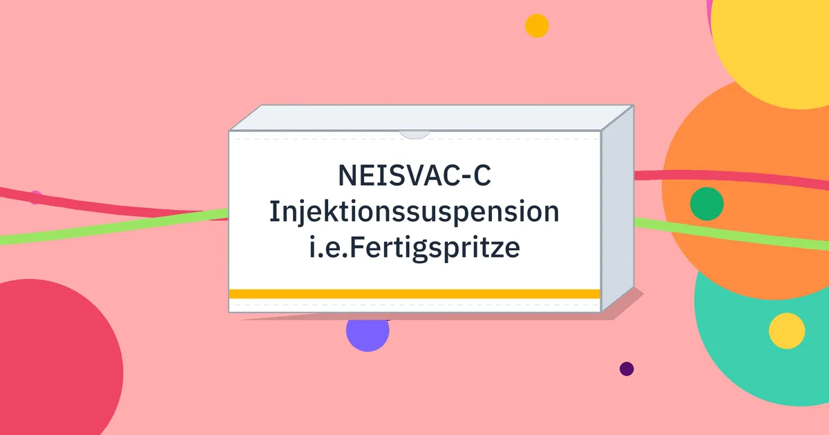 Symbolbild: Packung mit der Aufschrift NEISVAC-C Injektionssuspension i.e.Fertigspritze (PZN 12452457) – Verfügbarkeit und Bezug in Apotheken in Frankfurt am Main