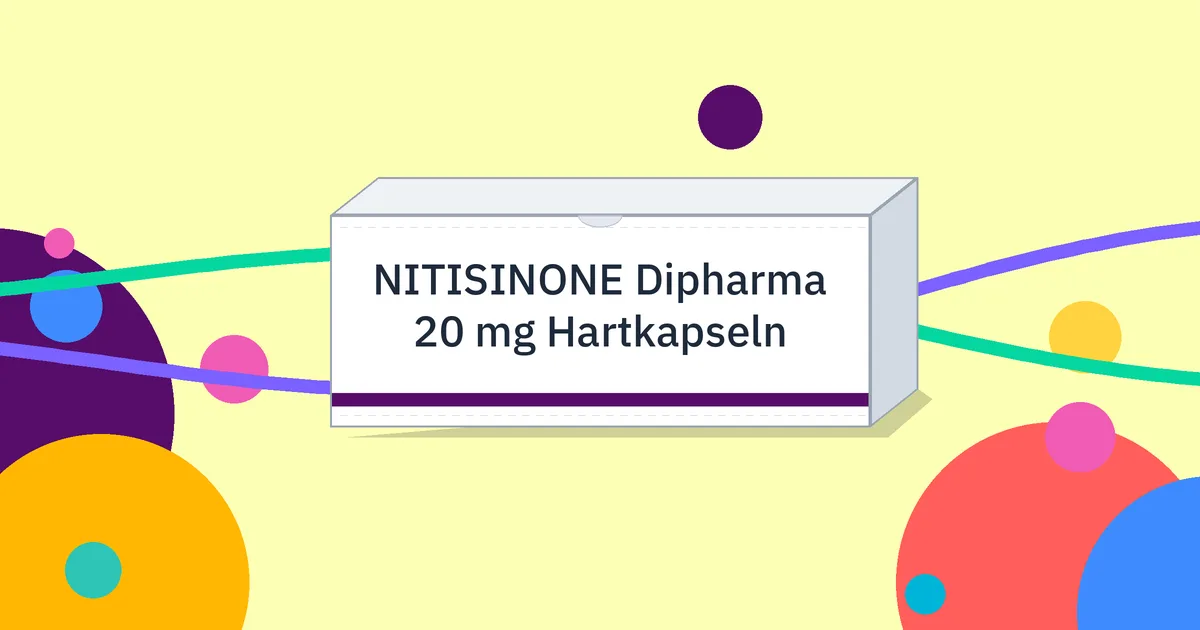 Symbolbild: Packung mit der Aufschrift NITISINONE Dipharma 20 mg Hartkapseln (PZN 16831358) – Verfügbarkeit und Bezug in Apotheken in Frankfurt am Main