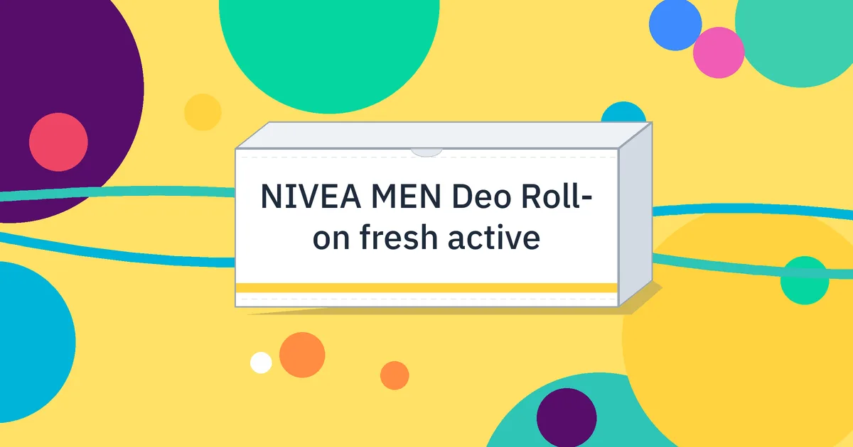 Symbolbild: Packung mit der Aufschrift NIVEA MEN Deo Roll-on fresh active (PZN 11325900) – Verfügbarkeit und Bezug in Apotheken in Frankfurt am Main