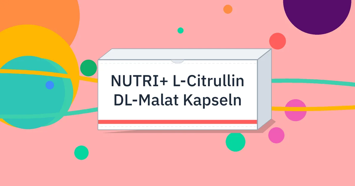 Symbolbild: Packung mit der Aufschrift NUTRI+ L-Citrullin DL-Malat Kapseln (PZN 19667741) – Verfügbarkeit und Bezug in Apotheken in Frankfurt am Main