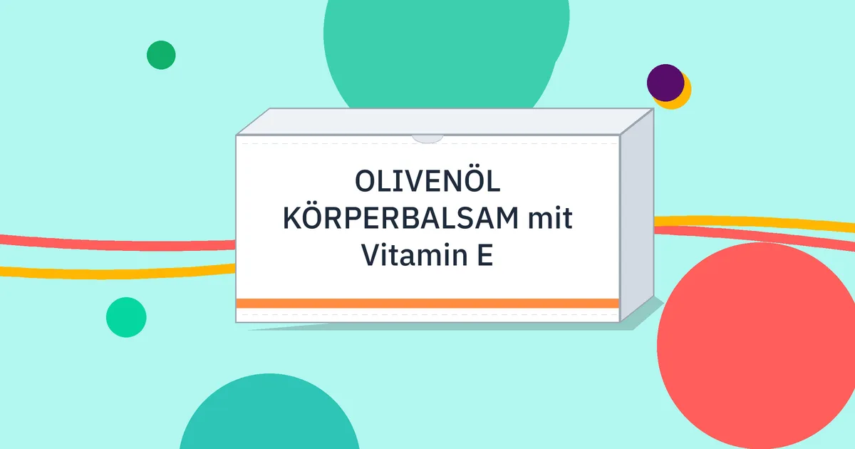 Symbolbild: Packung mit der Aufschrift OLIVENÖL KÖRPERBALSAM mit Vitamin E (PZN 09606767) – Verfügbarkeit und Bezug in Apotheken in Frankfurt am Main