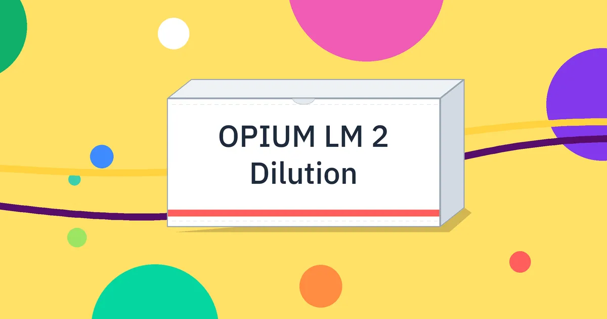 Symbolbild: Packung mit der Aufschrift OPIUM LM 2 Dilution (PZN 12972010) – Verfügbarkeit und Bezug in Apotheken in Frankfurt am Main