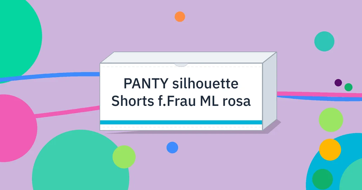 Symbolbild: Packung mit der Aufschrift PANTY silhouette Shorts f.Frau ML rosa (PZN 16192220) – Verfügbarkeit und Bezug in Apotheken in Frankfurt am Main