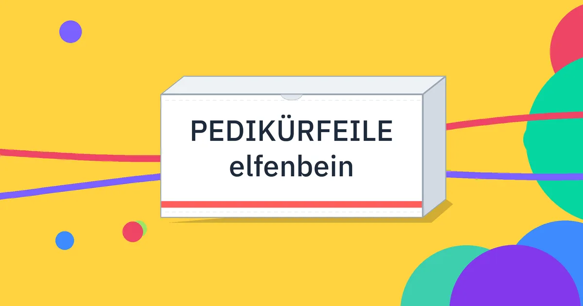 Symbolbild: Packung mit der Aufschrift PEDIKÜRFEILE elfenbein (PZN 01523881) – Verfügbarkeit und Bezug in Apotheken in Frankfurt am Main