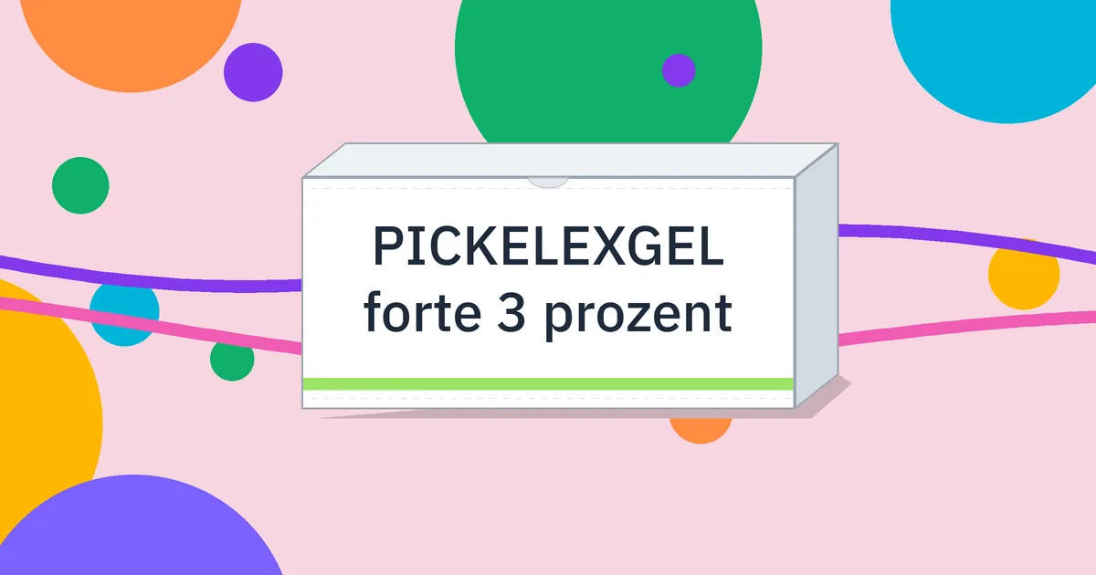 Symbolbild: Packung mit der Aufschrift PICKELEXGEL forte 3 prozent (PZN 01329452) – Verfügbarkeit und Bezug in Apotheken in Frankfurt am Main