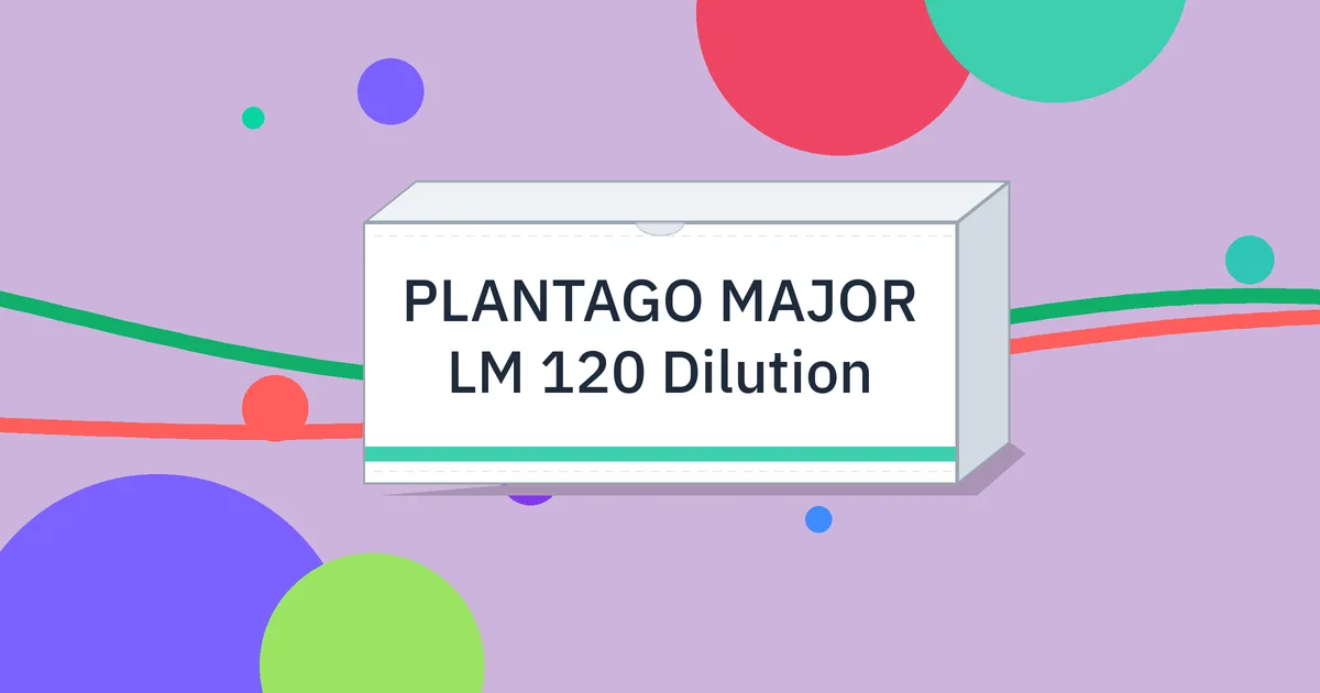 Symbolbild: Packung mit der Aufschrift PLANTAGO MAJOR LM 120 Dilution (PZN 13647022) – Verfügbarkeit und Bezug in Apotheken in Frankfurt am Main