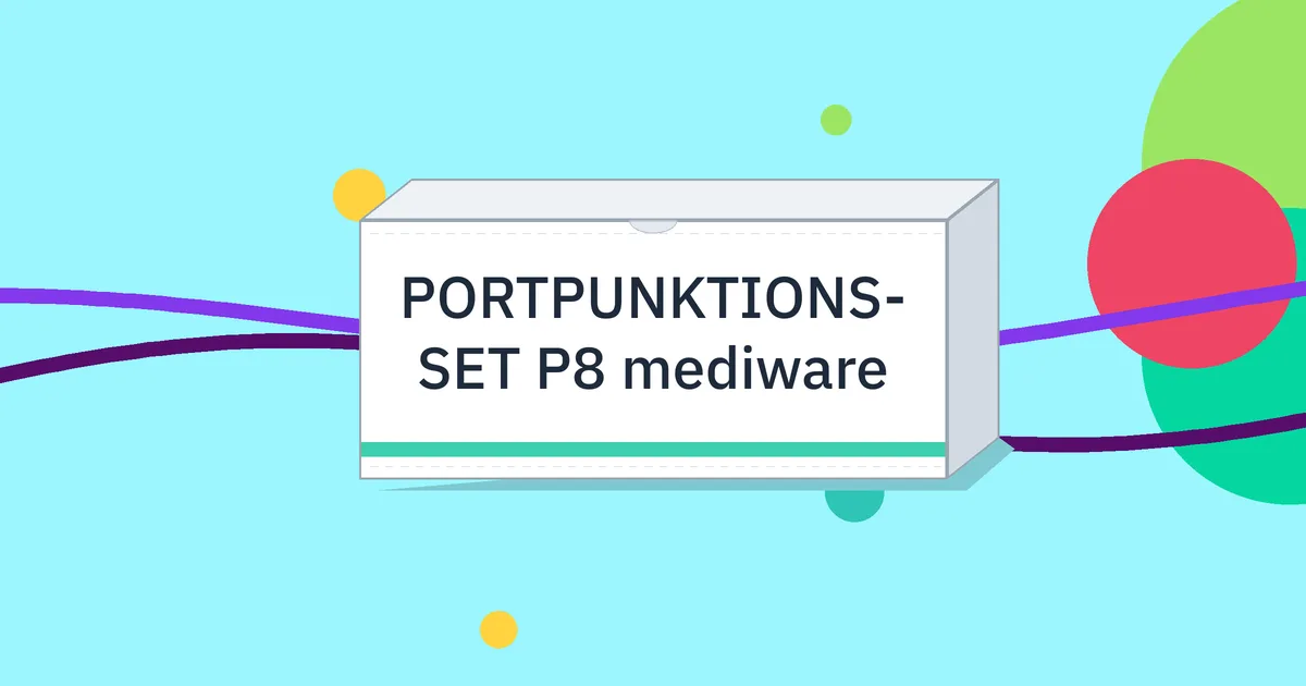 Symbolbild: Packung mit der Aufschrift PORTPUNKTIONS-SET P8 mediware (PZN 17881542) – Verfügbarkeit und Bezug in Apotheken in Frankfurt am Main