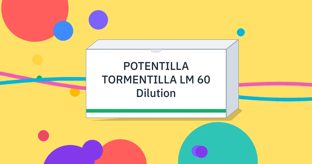 Symbolbild: Packung mit der Aufschrift POTENTILLA TORMENTILLA LM 60 Dilution (PZN 13665899) – Verfügbarkeit und Bezug in Apotheken in Frankfurt am Main