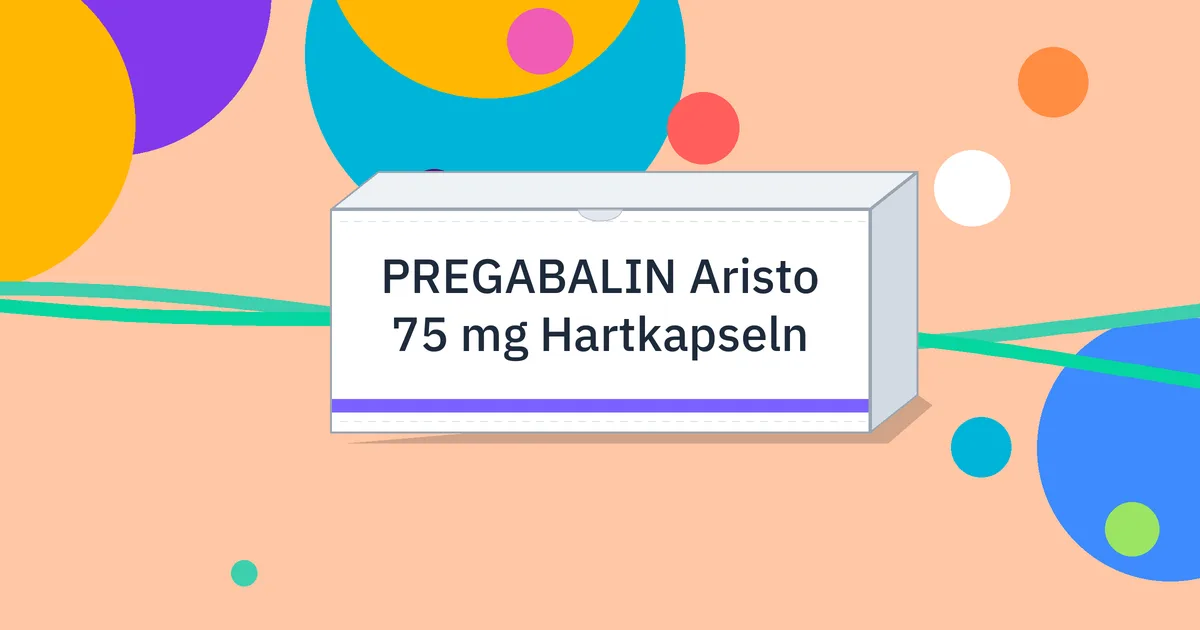 Symbolbild: Packung mit der Aufschrift PREGABALIN Aristo 75 mg Hartkapseln (PZN 10834290) – Verfügbarkeit und Bezug in Apotheken in Frankfurt am Main