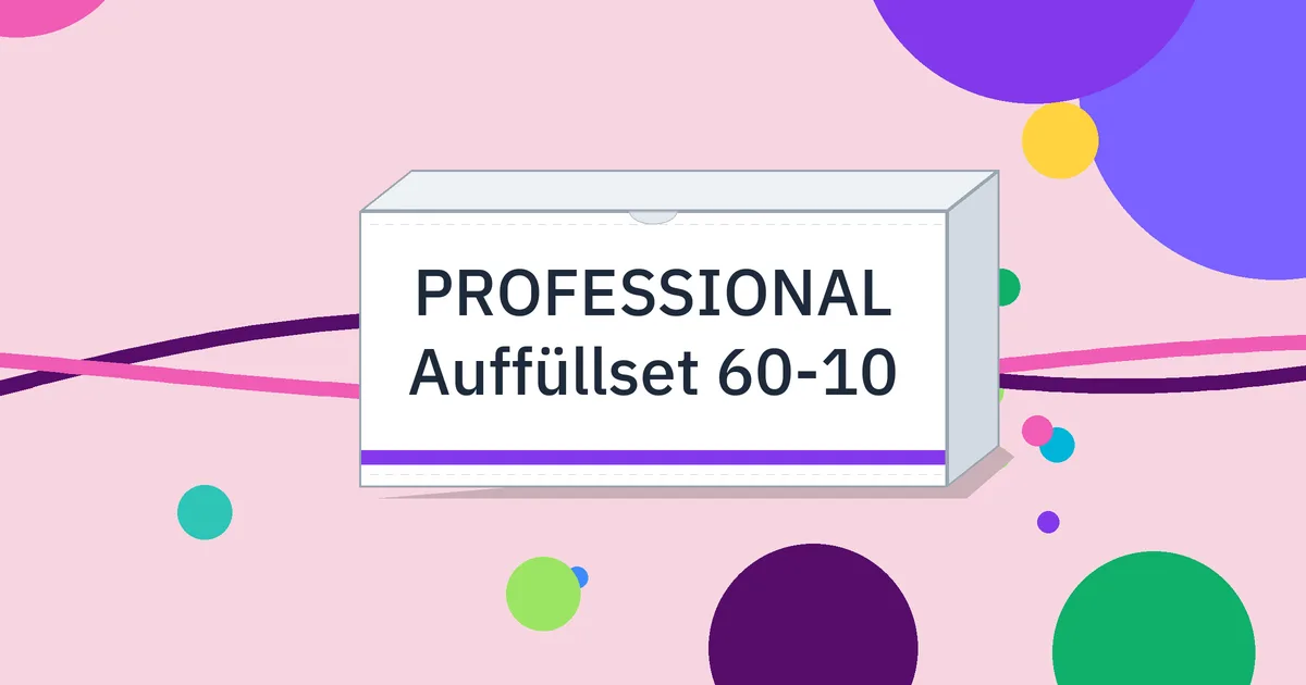 Symbolbild: Packung mit der Aufschrift PROFESSIONAL Auffüllset 60-10 (PZN 07592736) – Verfügbarkeit und Bezug in Apotheken in Frankfurt am Main