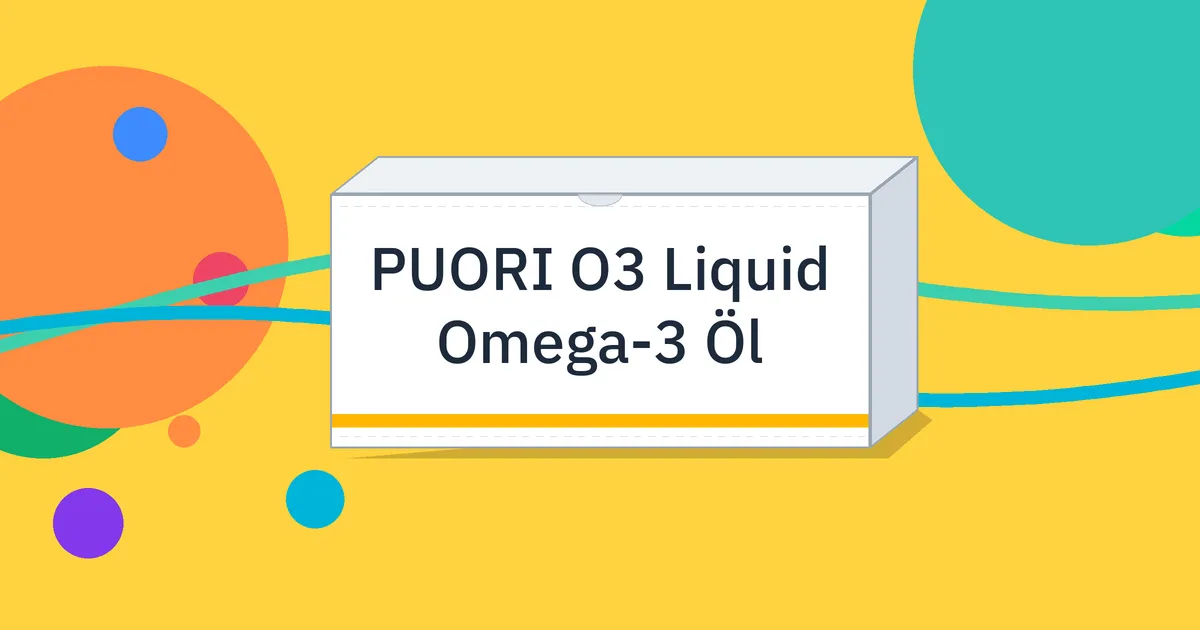 Symbolbild: Packung mit der Aufschrift PUORI O3 Liquid Omega-3 Öl (PZN 17291094) – Verfügbarkeit und Bezug in Apotheken in Frankfurt am Main