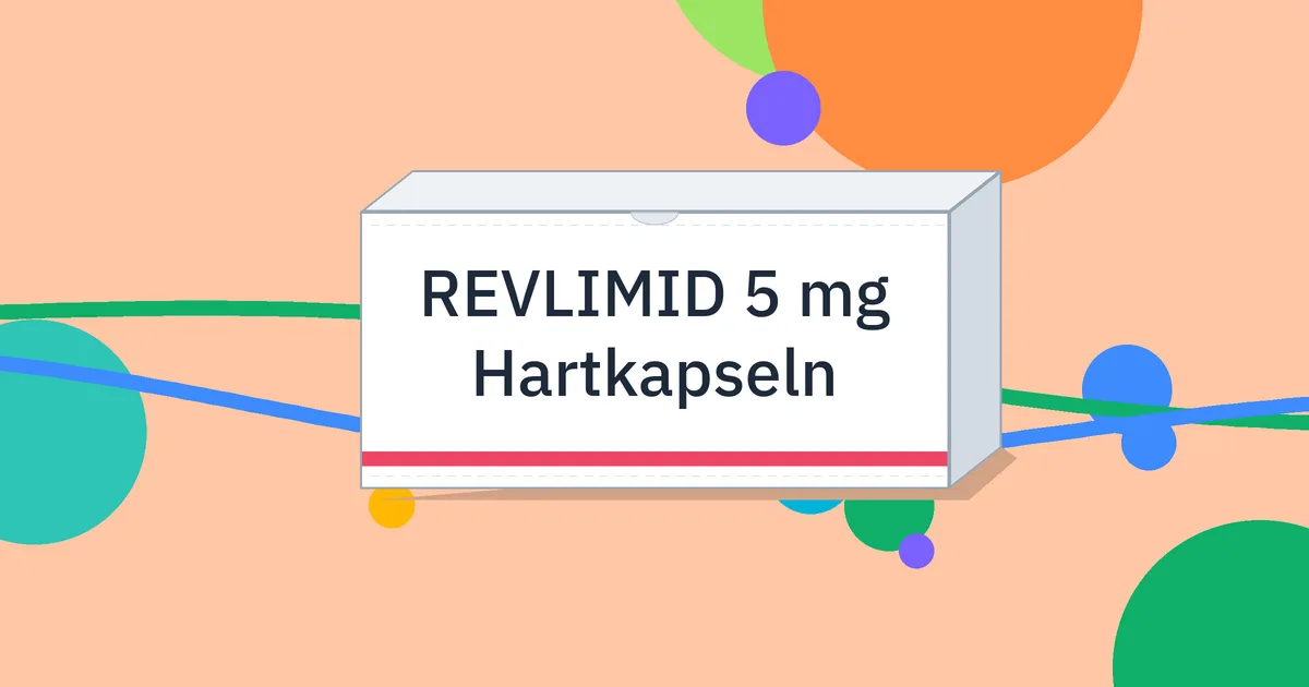 Symbolbild: Packung mit der Aufschrift REVLIMID 5 mg Hartkapseln (PZN 13743814) – Verfügbarkeit und Bezug in Apotheken in Frankfurt am Main