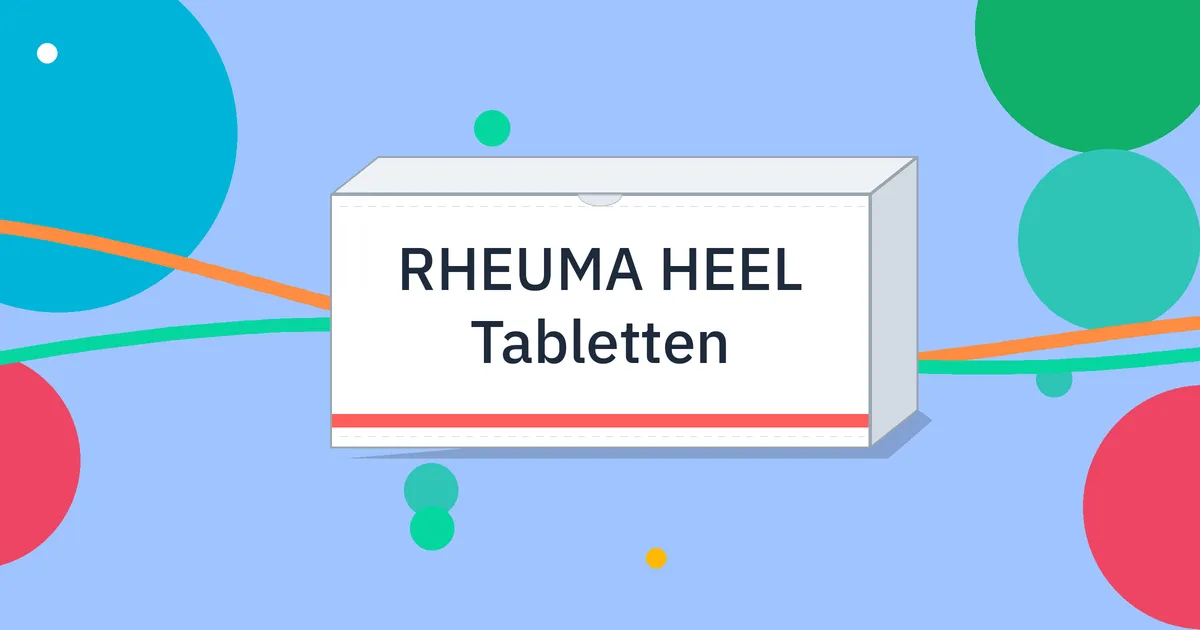 Symbolbild: Packung mit der Aufschrift RHEUMA HEEL Tabletten (PZN 00872361) – Verfügbarkeit und Bezug in Apotheken in Frankfurt am Main