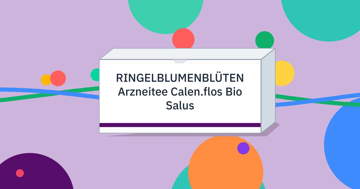 Symbolbild: Packung mit der Aufschrift RINGELBLUMENBLÜTEN Arzneitee Calen.flos Bio Salus (PZN 06107791) – Verfügbarkeit und Bezug in Apotheken in Frankfurt am Main