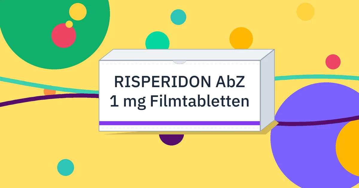 Symbolbild: Packung mit der Aufschrift RISPERIDON AbZ 1 mg Filmtabletten (PZN 18129384) – Verfügbarkeit und Bezug in Apotheken in Frankfurt am Main